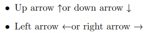 How to write the arrow symbols in LaTeX 2025