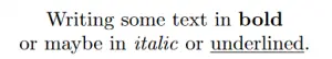 How to write bold text in LaTeX? 2025