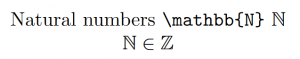 How To Write The Natural Numbers Symbol In LaTeX? 2025