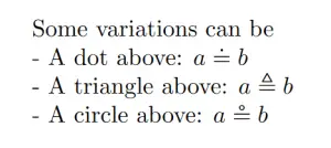 How To Write The Equal Or Not Equal Symbol In Latex? 2025