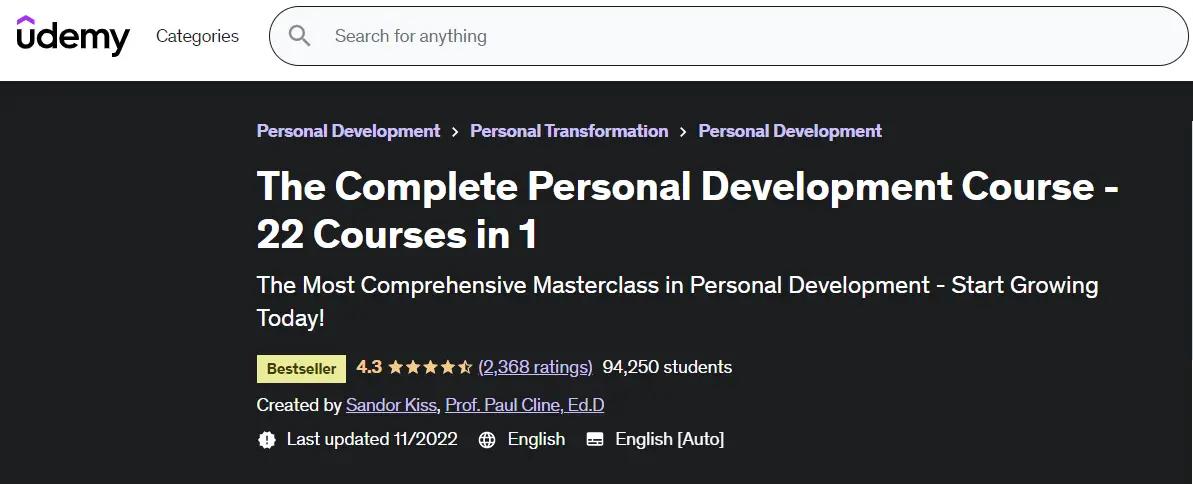 Best Online Courses for Personal Development 2024