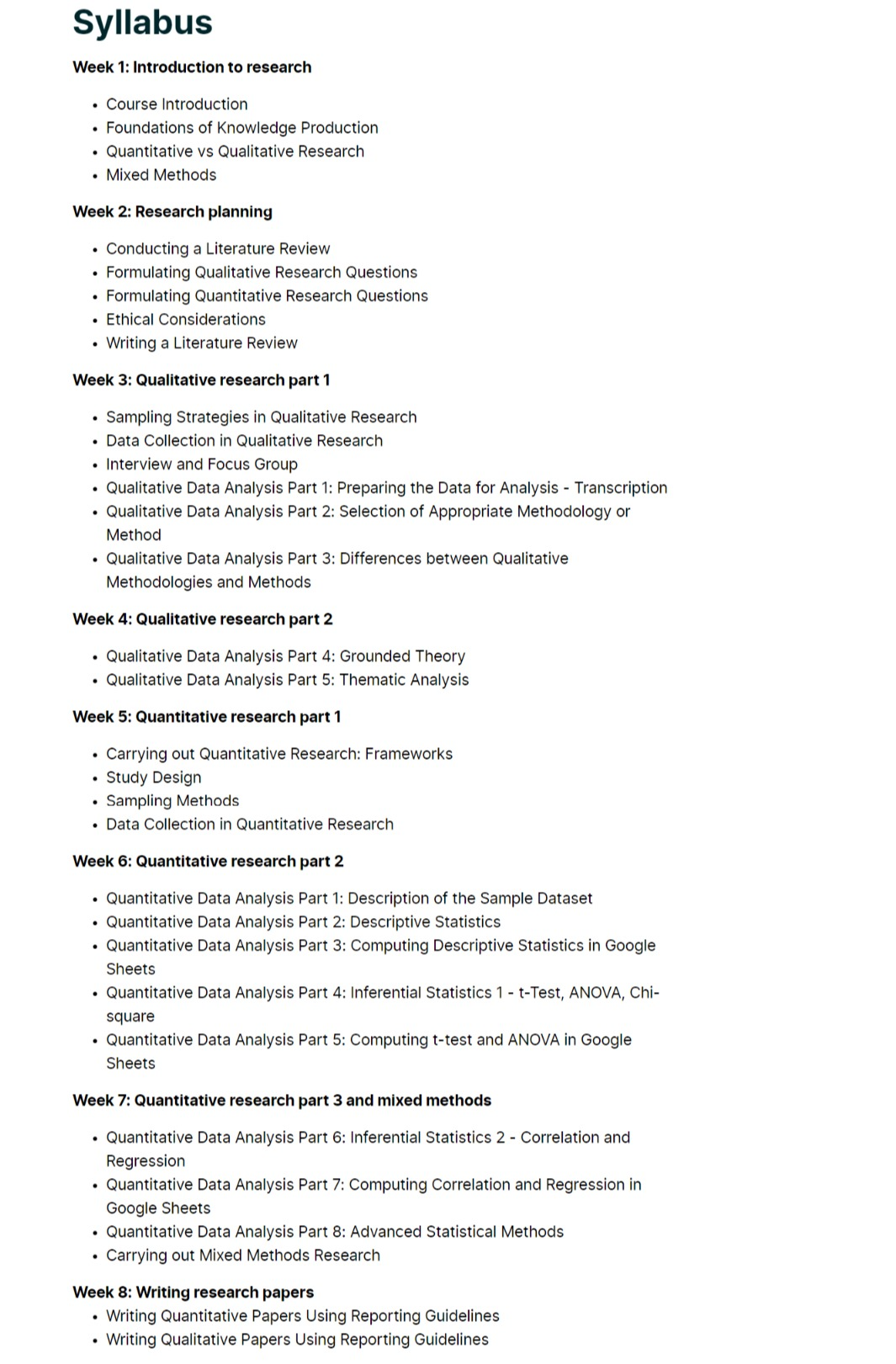 Best Online Courses for Quantitative Research Methods 2025