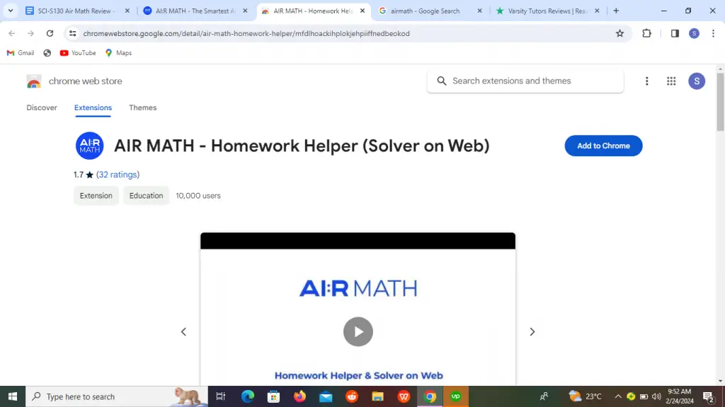 Air Math Review 2026